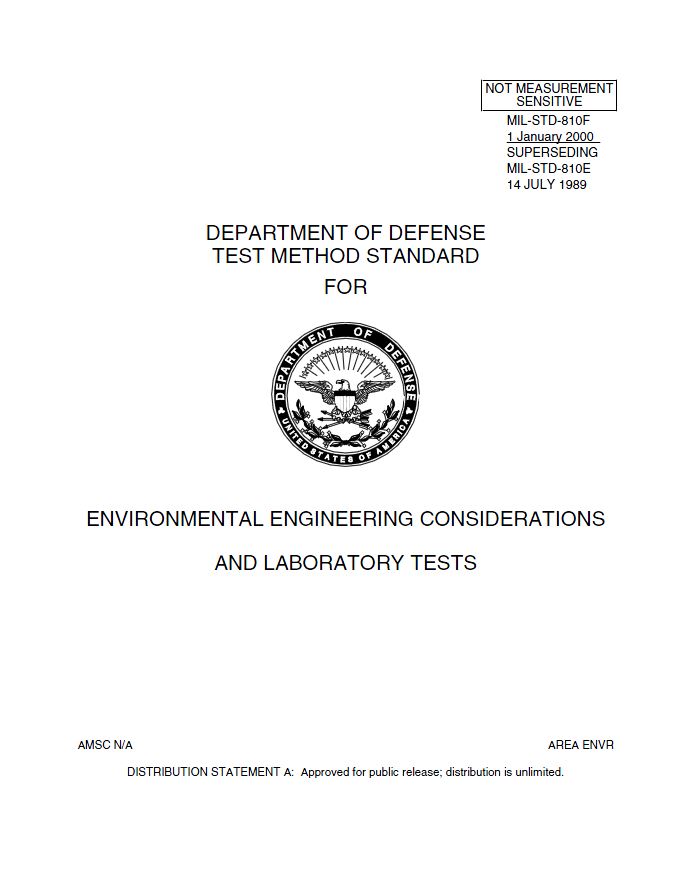 MIL STD- Environmental Engineering Considerations and Laboratory Tests ...