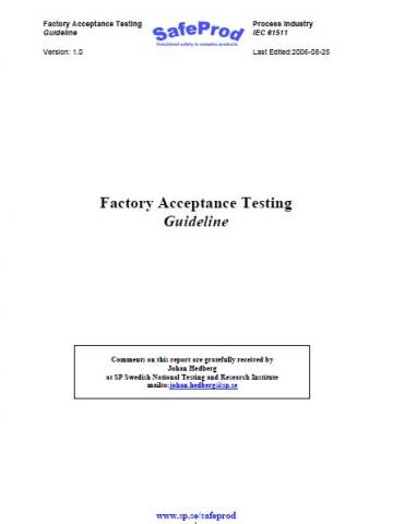Factory Acceptance Testing Guideline | SE Goldmine