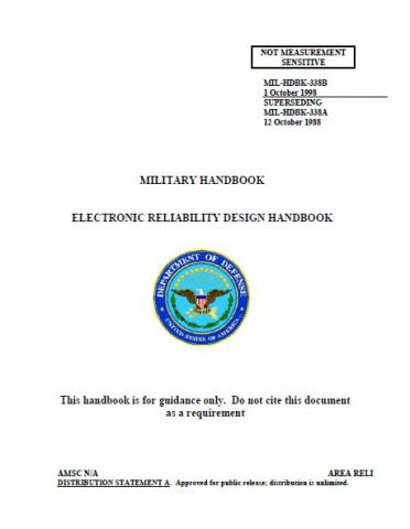 Military Handbook- Electronic Reliability Design Handbook (1998) | SE ...