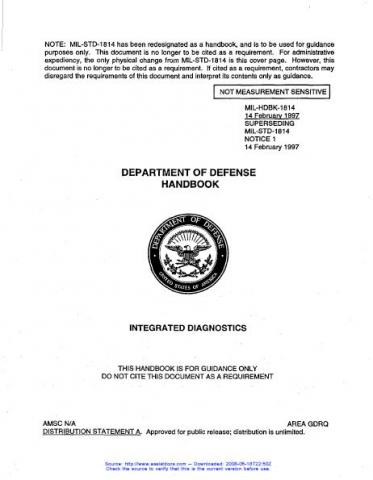 DoD Handbook- Integrated Diagnostics (ID) | SE Goldmine